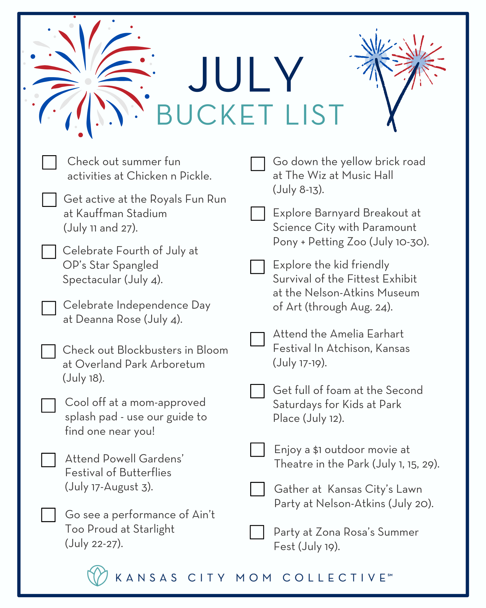 July Bucket List for Kansas City Families